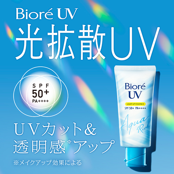 LOHACO - Biore（ビオレ） アクアリッチ ライトアップ エッセンス SPF50/ PA++++ 70g 花王